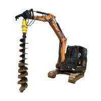 China 5-9ton Excavator Earth Auger Stainless Steel Digger Drive Auger Drilling Machine for sale
