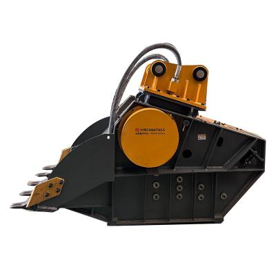 China Standard Size Excavator Bucket For Concrete Rock Crushing 20ton 35ton 25ton Excavator Attachment for sale