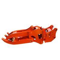 China Black ZHONGJU Tractor Grapple Attachment Excavator Grapple Saw Skidsteer Grapple Bucket for sale