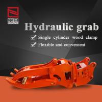 China 550 Crawler Excavator Hydraulic Grapple for Round Bale Log and Saw Easy Installation for sale