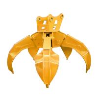 China Versatile Crawler Hydraulic Log Grab For Multi Purpose Wood Stone Grapple For Excavator for sale
