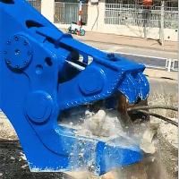 China 12-18 Ton Excavator Rotating Hydraulic Pulverizer Crusher with 745mm Max. Open Width for sale