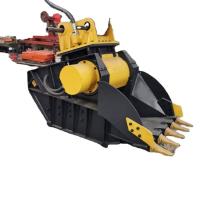 China 20t-35t Crushing Excavator Sieve Bucket For Mobile Pre Crushing And Soil Screening for sale
