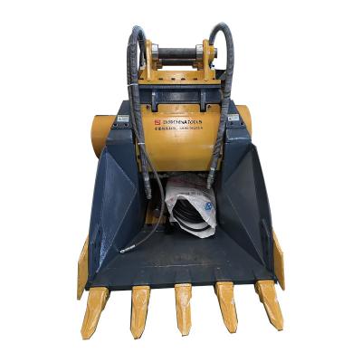 China 3200 Excavator Hydraulic Rock Crusher Bucket Jaw Crushing Bucket for Customer Required for sale