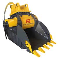 China 3200 Excavator Hydraulic Rock Crusher Bucket Jaw Crushing Bucket for Customer Required for sale