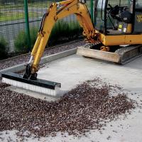 China Utility Contracting Excavator Sweeper with Customized Sweeping Boom and Broom Brush for sale
