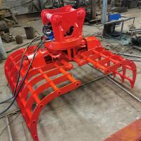 China Small Excavator Cotton Clip Hydraulic Wood Grab Tool for 4-50T Applicable Excavator for sale