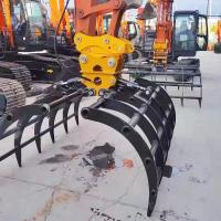 China Small Excavator Cotton Clip Hydraulic Wood Grab Tool for 4-50T Applicable Excavator for sale