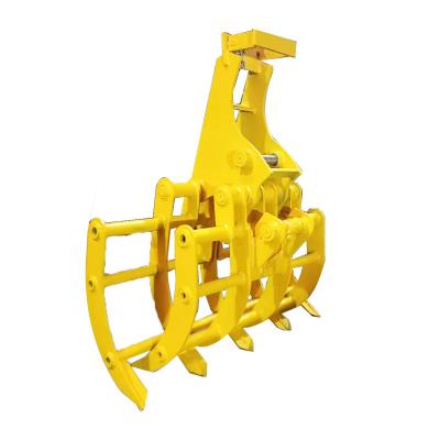China Design 1.5Ton Mini Excavator Grapple for Single Cylinder Rotary Grapple for sale