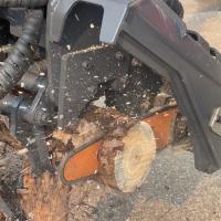 China Wood Log Harvesting Excavator Forest Tree Cutting Machine Maximum Cutting Diameter 400mm for sale