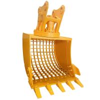China 1t-50t Excavator Hydraulic Rotating Skeleton Mesh Bucket for Construction Works Sale for sale