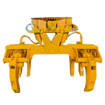 China Hydraulic Rotary Excavator Wood Pipe Grapple for Smooth Handling of Pipes and Logs for sale