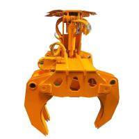 China Hydraulic Rotary Excavator Wood Pipe Grapple for Smooth Handling of Pipes and Logs for sale