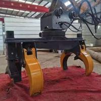 China Hydraulic Rotary Excavator Wood Pipe Grapple for Smooth Handling of Pipes and Logs for sale