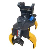 China Hydraulic Rotary Excavator Wood Pipe Grapple for Smooth Handling of Pipes and Logs for sale