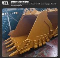 China Building Material Shops Mini Excavator Bucket For ZHONGJU Construction Machinery Parts for sale