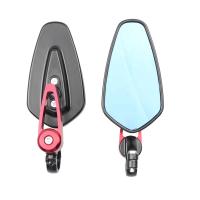 China 22mm Blue Glass CNC Bike Motorcycle Modified Side Mirror Rearview Side Mirrors for sale