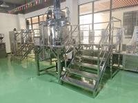 China 380V Body Lotion Making Machine Face Cream Vacuum Homogenizing Emulsifier Ointment Mixing Tank for sale