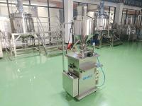 China Semi Auto Cosmetic Cream Filling Machine Vertical Heating Mixing for sale