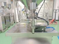 China Liquid Paste Butter Heating Cosmetic Filling Machine With Mixing for sale
