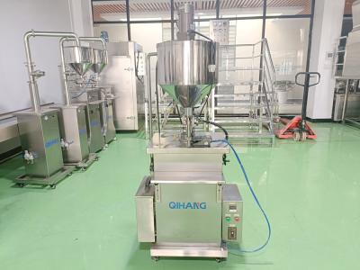 China Semi Automatic Cosmetic Filling Machine Heated Mixing Hopper Vaseline Paraffin Oil Heavy Head Paste Heater for sale