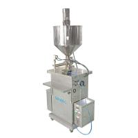 China Liquid Paste Butter Heating Cosmetic Filling Machine With Mixing for sale
