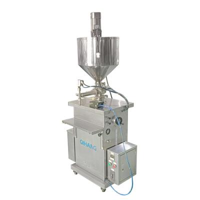 China Liquid Paste Butter Heating Cosmetic Filling Machine With Mixing for sale