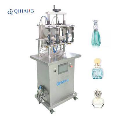 China Automatic Vacuum Perfume Filling Machine With 4 Heads Semi Auto Type for sale