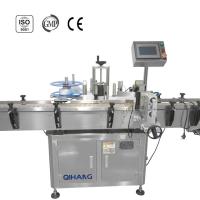 China Automatic Economical, Self Contained Labeling System With A Variable Speed Conveyor. for sale
