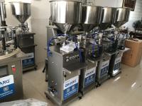 China PLC Fully Automaitc Cosmetic Filling Machine L2250 * W1050 * H1720MM Size for sale