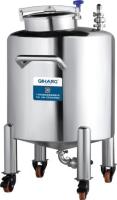 China Movable Cylindrical 300L 400L Cream Storage Tank for sale