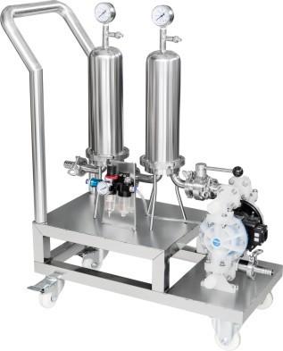 China high quality removable dual stage filter Perfume filter purification equipment for sale