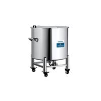China Transportation Flip Open SS304 Cream Storage Tank for sale