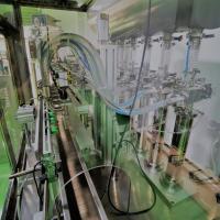 China 16 Nozzles Piston Liquid Paste Filling Machine Servo Motor Control for sale