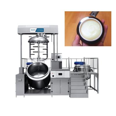 China Vacuum Emulsifying Machine	 PLC 200L Vacuum Mixer Homogenizer For Ice Cream Mayonnaise for sale