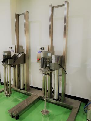 China Shampoo 1.5KW Cosmetic Mixing Machine High Shear Mixer Dissolver Homogenizer Machine for sale