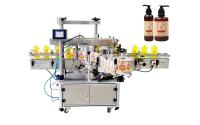 China Pneumatic Square Flat 205mm 1200W Bottle Labeling Machine for sale