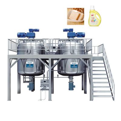 China 200L Industrial Mixing Tank mixer for soap shampoo line with 0-3200r/min rotation speed for sale