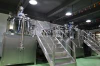 China Industrial Homogenizer Emulsifier , Vacuum Emulsifying Mixer Machine 1000L for sale