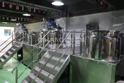 China SUS316L Cosmetic Making Machine Shampoo Shower Gel Detergent Vacuum Homogeneous Emulsifier for sale