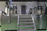 China PLC Cosmetic Manufacturing Machines Shower Gel Detergent Homogenizing Emulsifying Mixer for sale