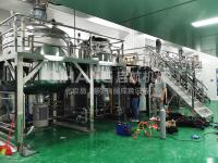 China 0.75kw Cosmetic Making Machine Stainless Steel Vacuum Emulsifying Mixer for sale