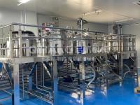 China 0.75kw Cosmetic Making Machine Stainless Steel Vacuum Emulsifying Mixer for sale