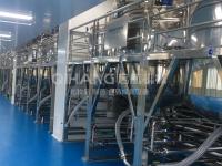 China SUS304 Cosmetic Making Equipment Body Lotion Vacuum Homogenizer Cream Mixer for sale
