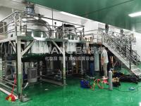 China SUS304 Cosmetic Making Equipment Body Lotion Vacuum Homogenizer Cream Mixer for sale