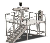 China SS304 Gel Making Liquid Detergent Mixer, Cosmetic Mixer Equipment for sale