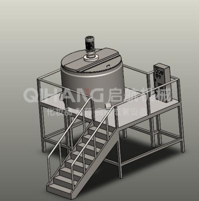 China SS304 Gel Making Liquid Detergent Mixer, Cosmetic Mixer Equipment for sale