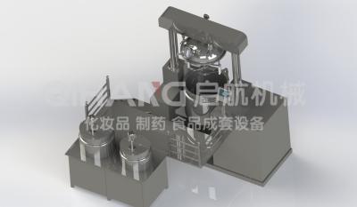 China Hydraulic Lifting Ointment Mayonnaise Cosmetic Making Machine for sale
