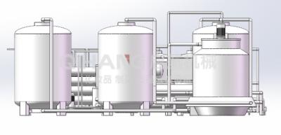 China 2000 Gpd RO Water Treatment Equipment For Seawater  Purification Cosmetics Toothpaste for sale