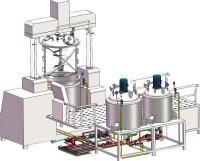 China High Shear  Cosmetic Emulsifying Machine  500L Tank Capacity for sale